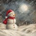 Snowman Digital Backgrounds, Winter Backdrops, Holiday - Etsy