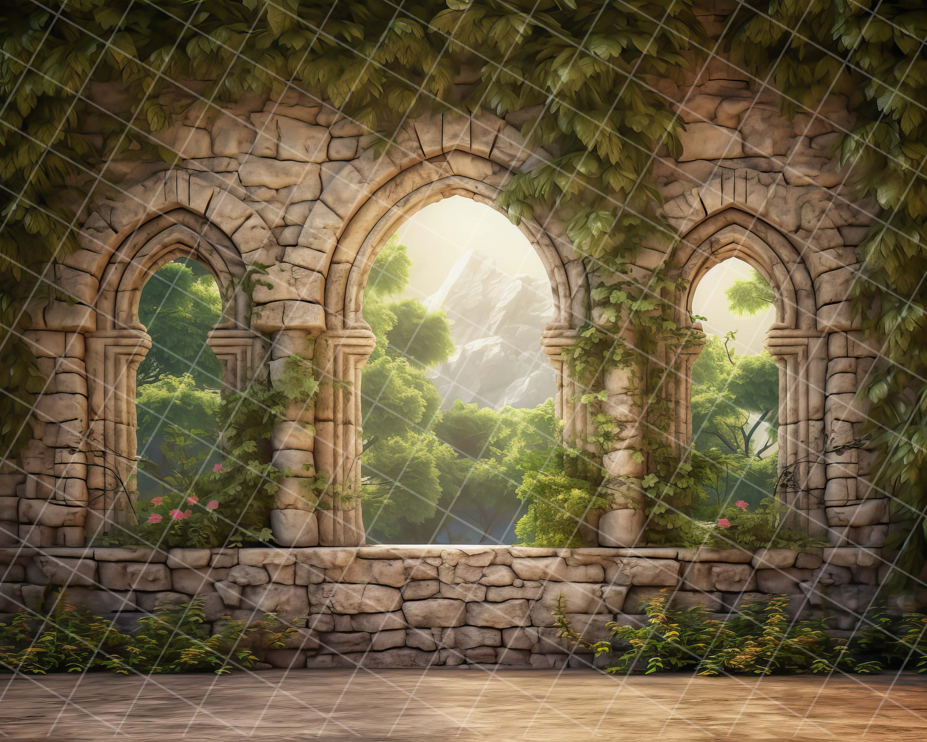 Tower View Digital Background - Etsy