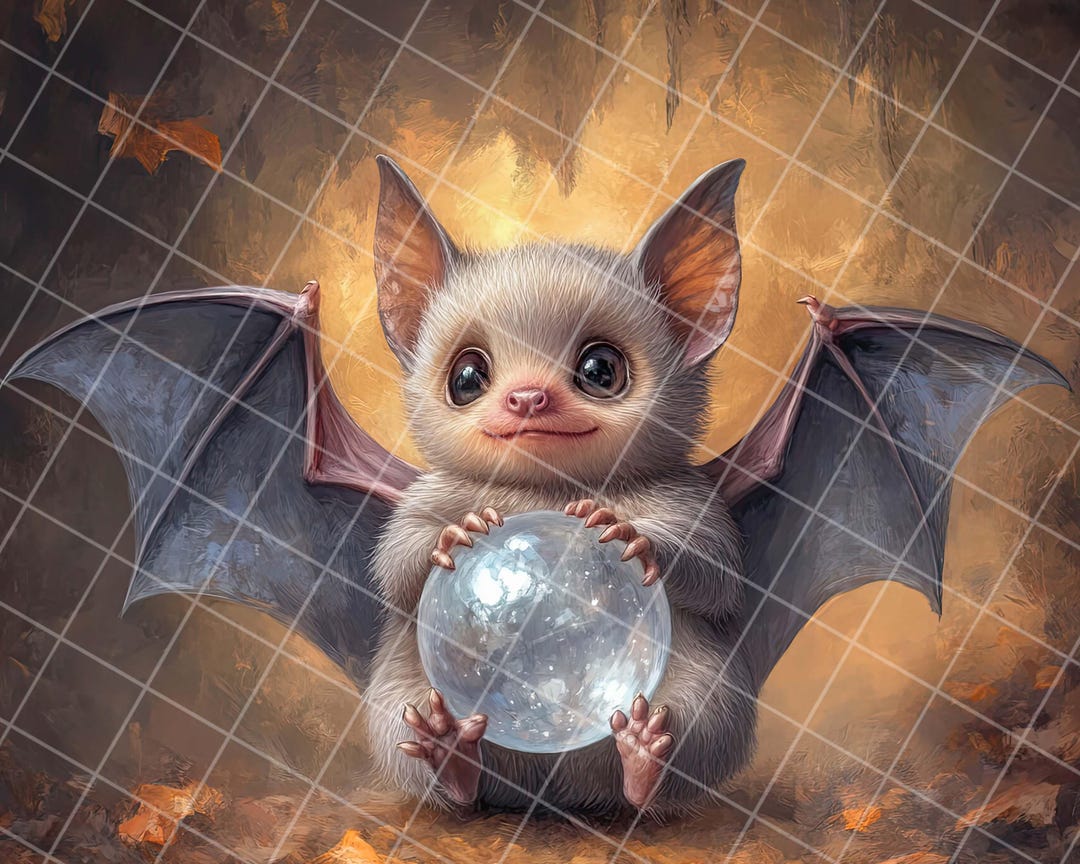 Bat Globe Digital Background, Halloween PSD, Fall - Etsy