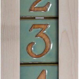 5 Tile House Number Frame - Etsy