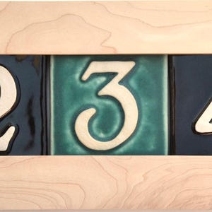 5 Tile House Number Frame - Etsy