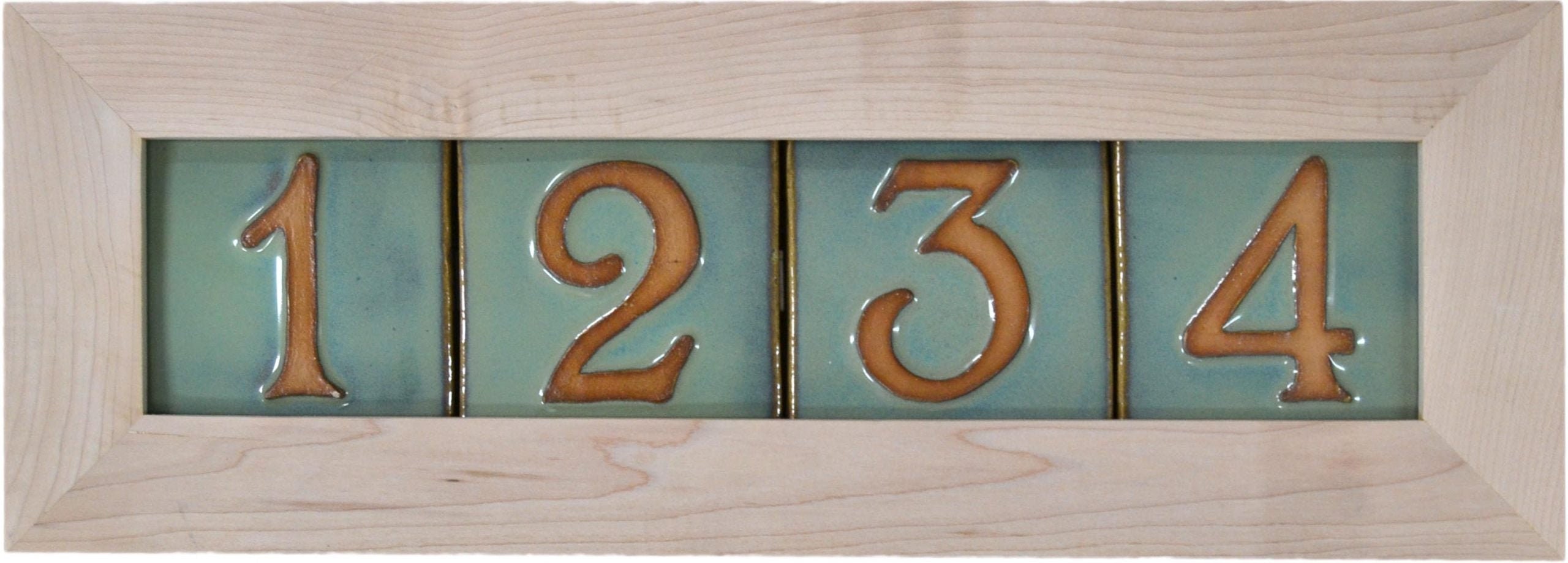 4 Tile House Number Frame - Etsy