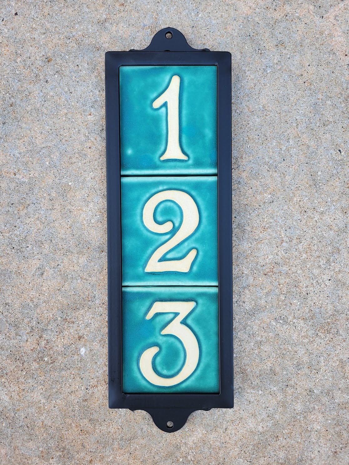 Metal House Number Frame 3 - Etsy