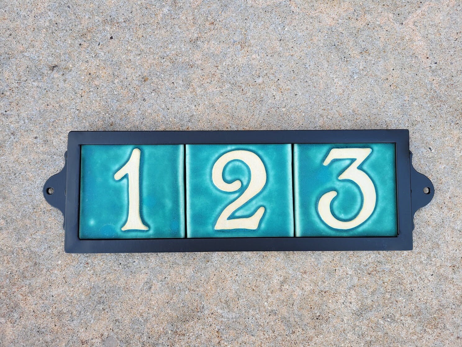 Metal House Number Frame 3 - Etsy