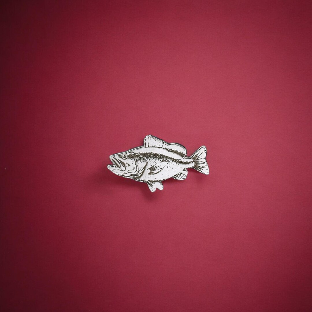Sterling Silver Large Mouth Bass Accent Charm • Solderable Jewelry ...
