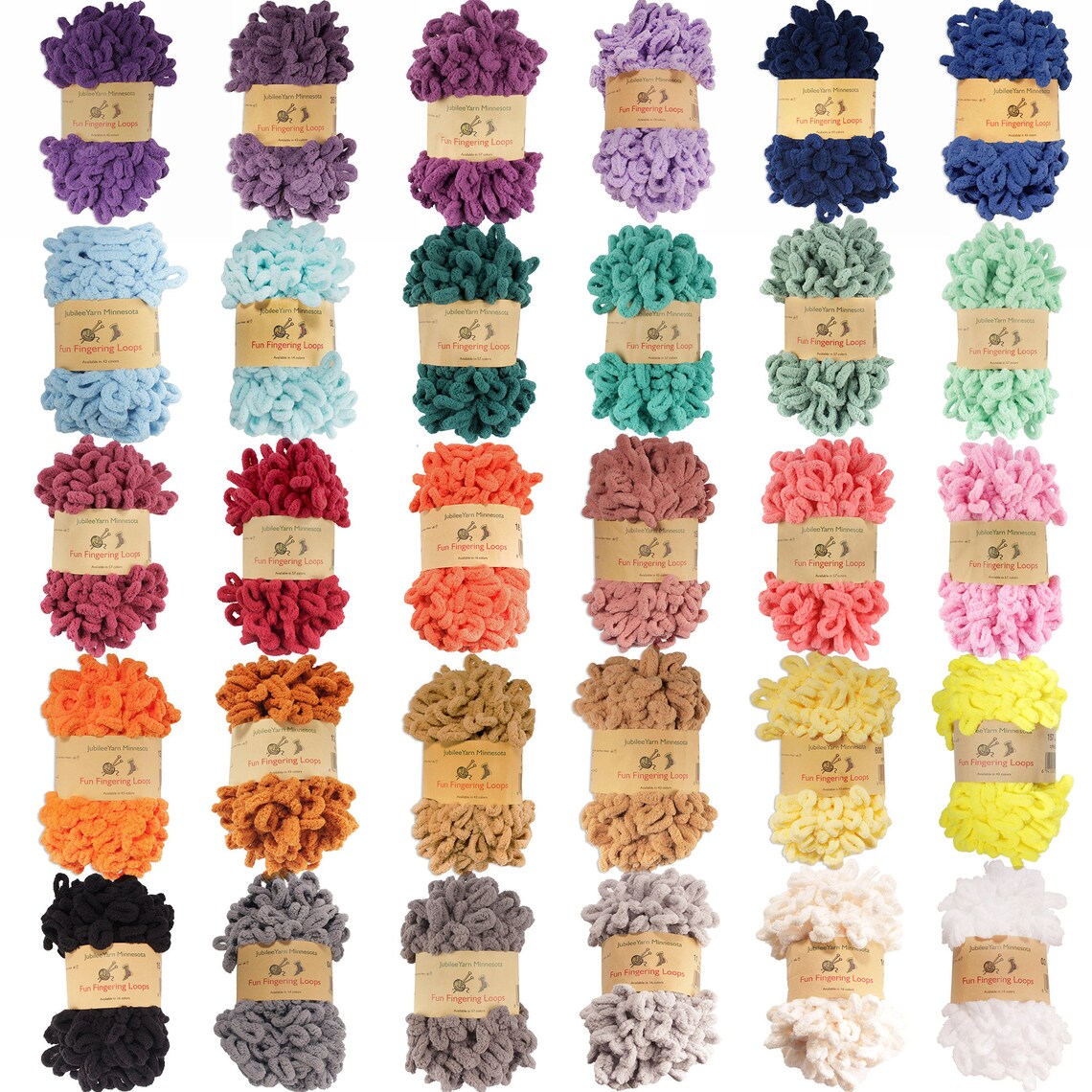 Jubileeyarn Fun Finger Loops Finger Knitting Yarn Solid - Etsy