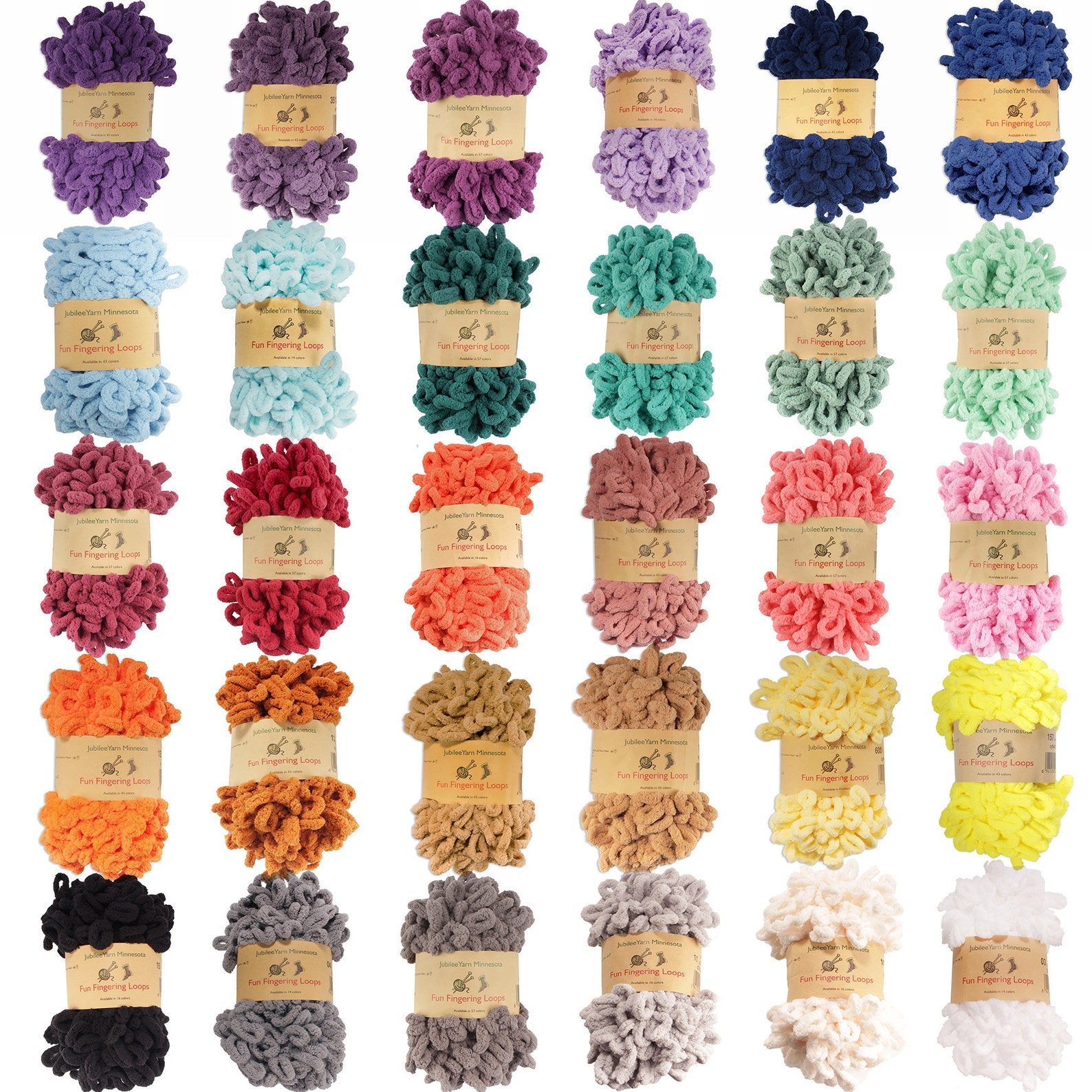 Jubileeyarn Fun Finger Loops Finger Knitting Yarn Solid - Etsy