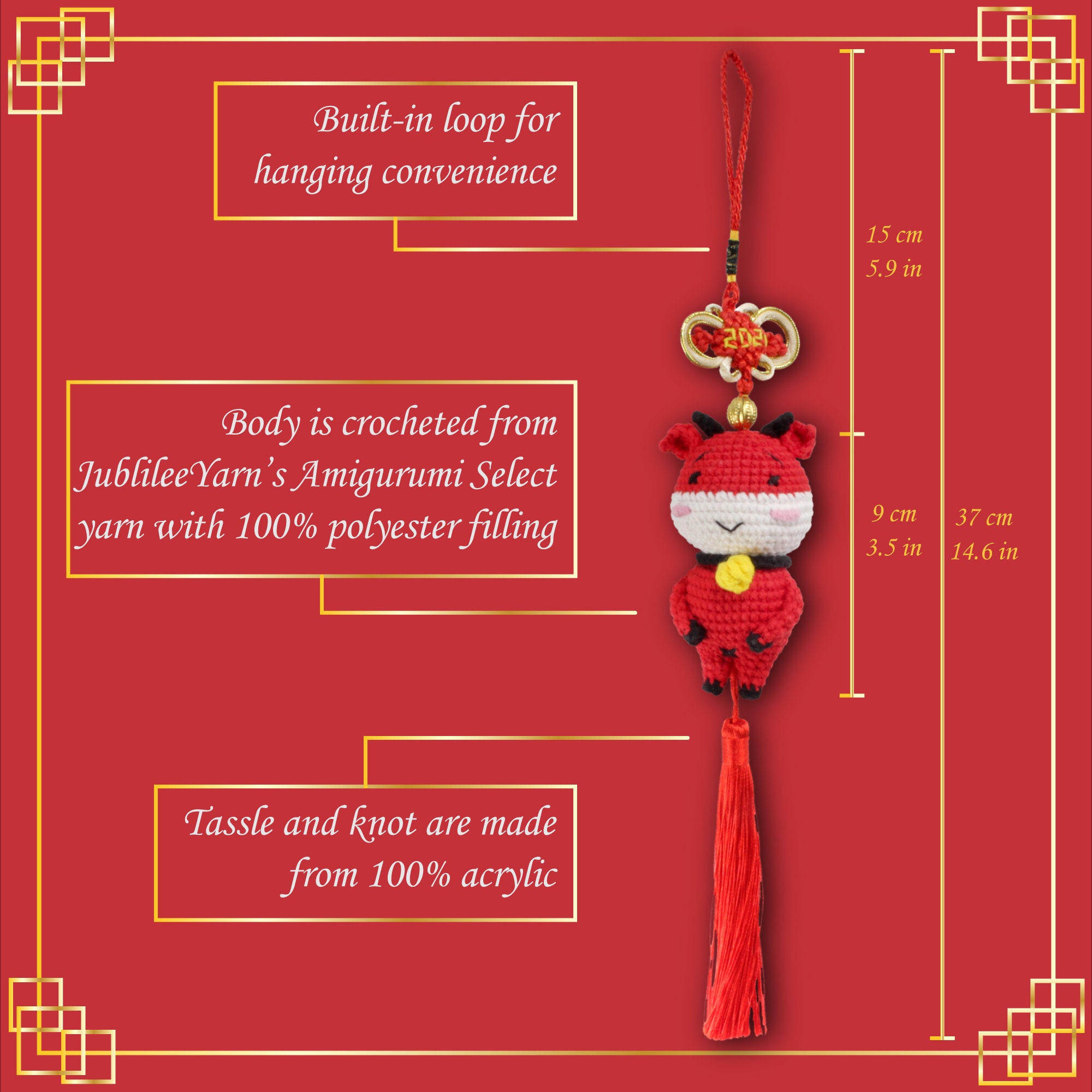 Chinese New Year Decoration Year of the Ox - Etsy