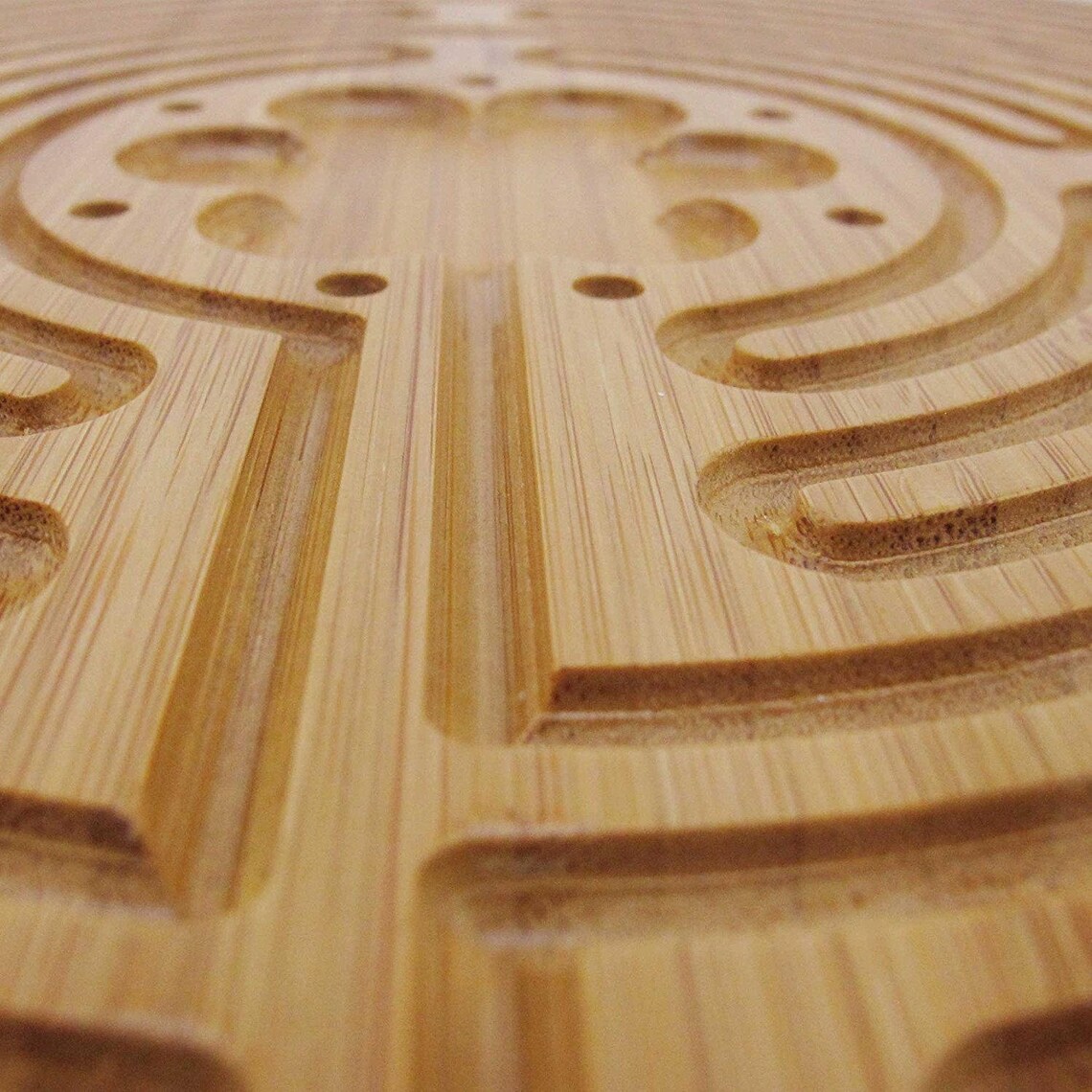 Bamboo Wood Finger Labyrinth Prayer Maze 12.5 Diameter | Etsy