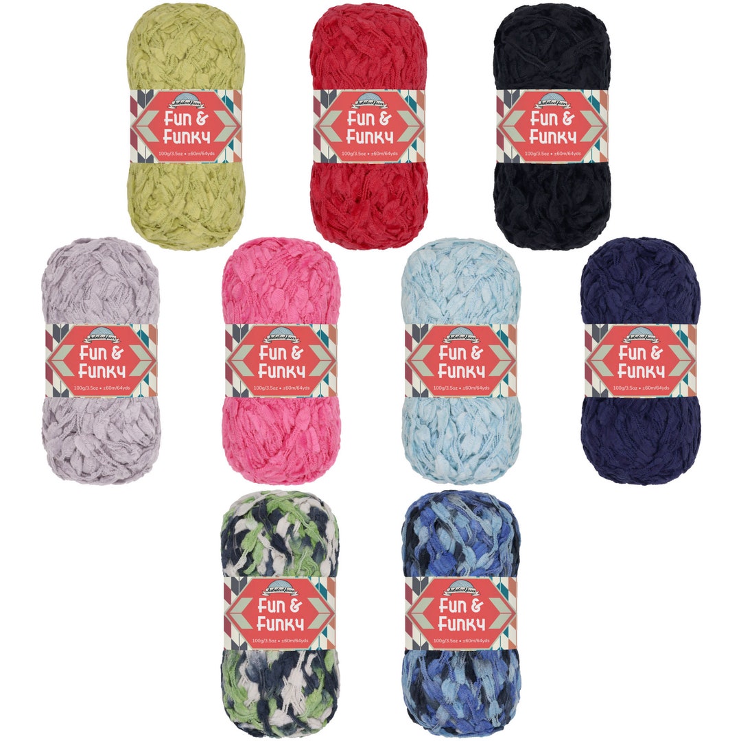 Jubileeyarn Fun and Funky Bamboo Yarn 2 Skeins Bulky - Etsy