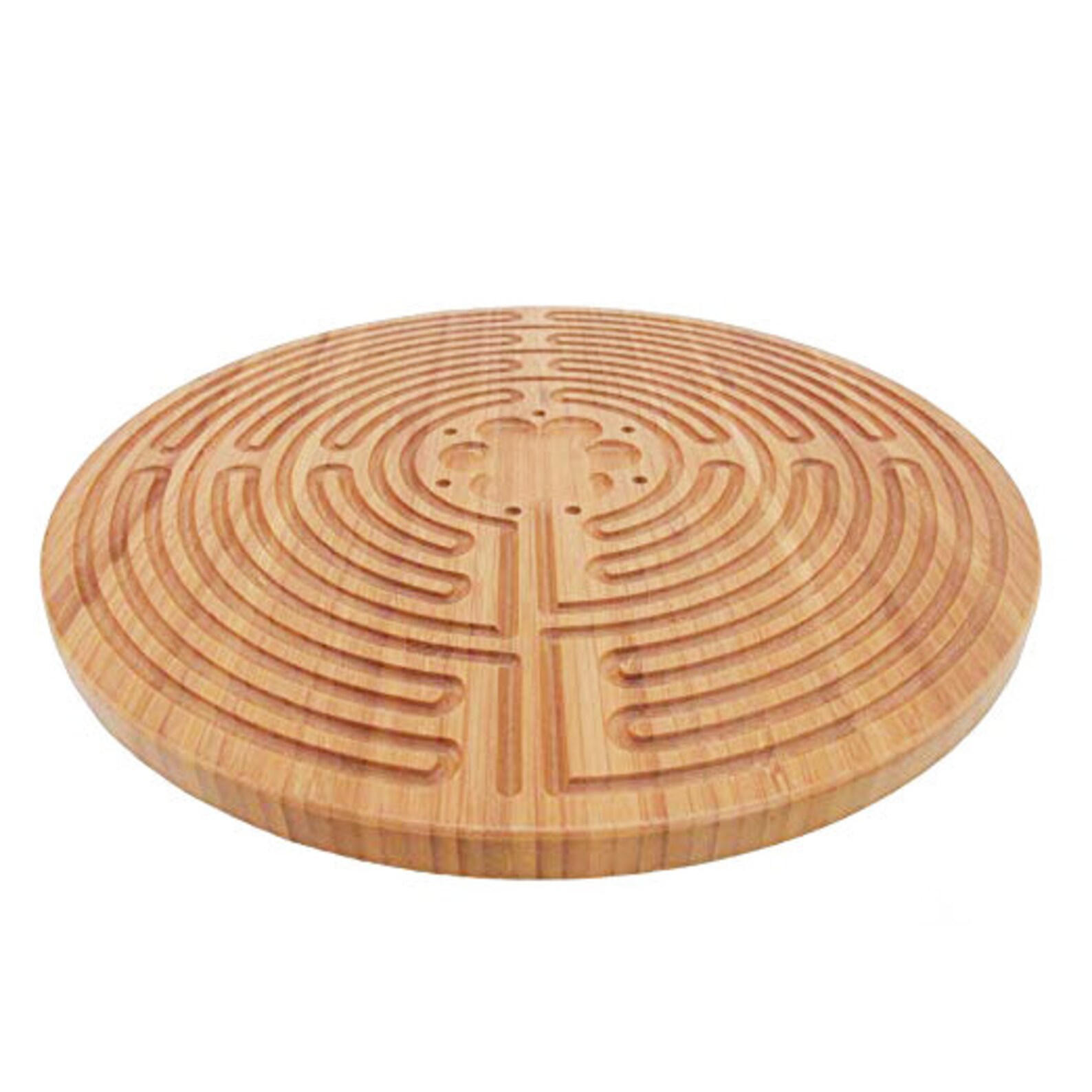 Bamboo Wood Finger Labyrinth Prayer Maze 12.5 Diameter | Etsy