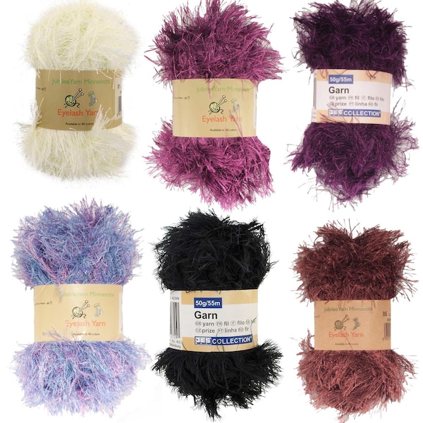 Black Eyelash Yarn - Etsy