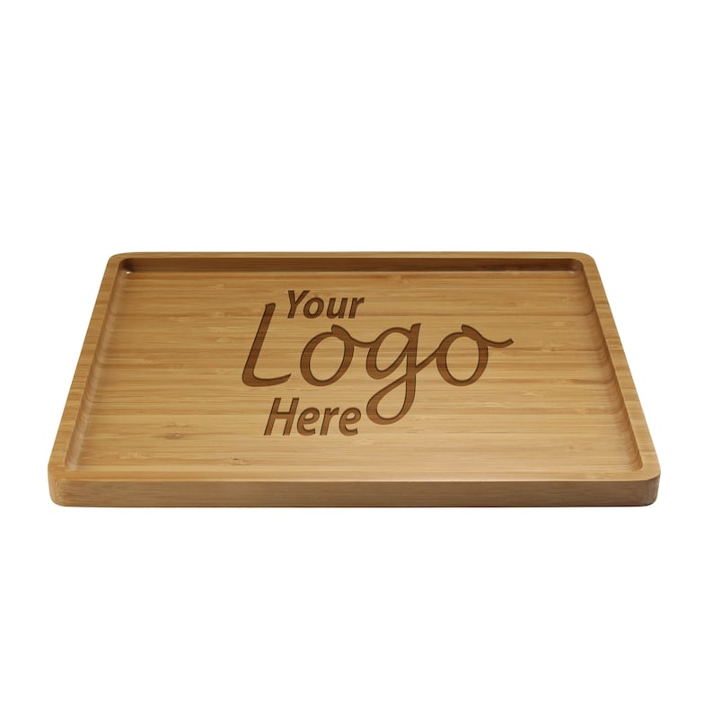 Custom Laser Engraved Personalized Bamboo Wooden Company Logo - Etsy