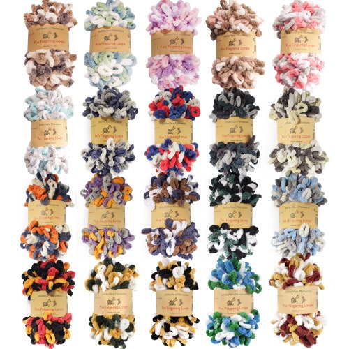 Jubileeyarn Fun Finger Loops Finger Knitting Yarn Solid - Etsy