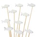 Decorative Fancy White Fish Cocktail Appetizers Bamboo Toothpick Picks ...