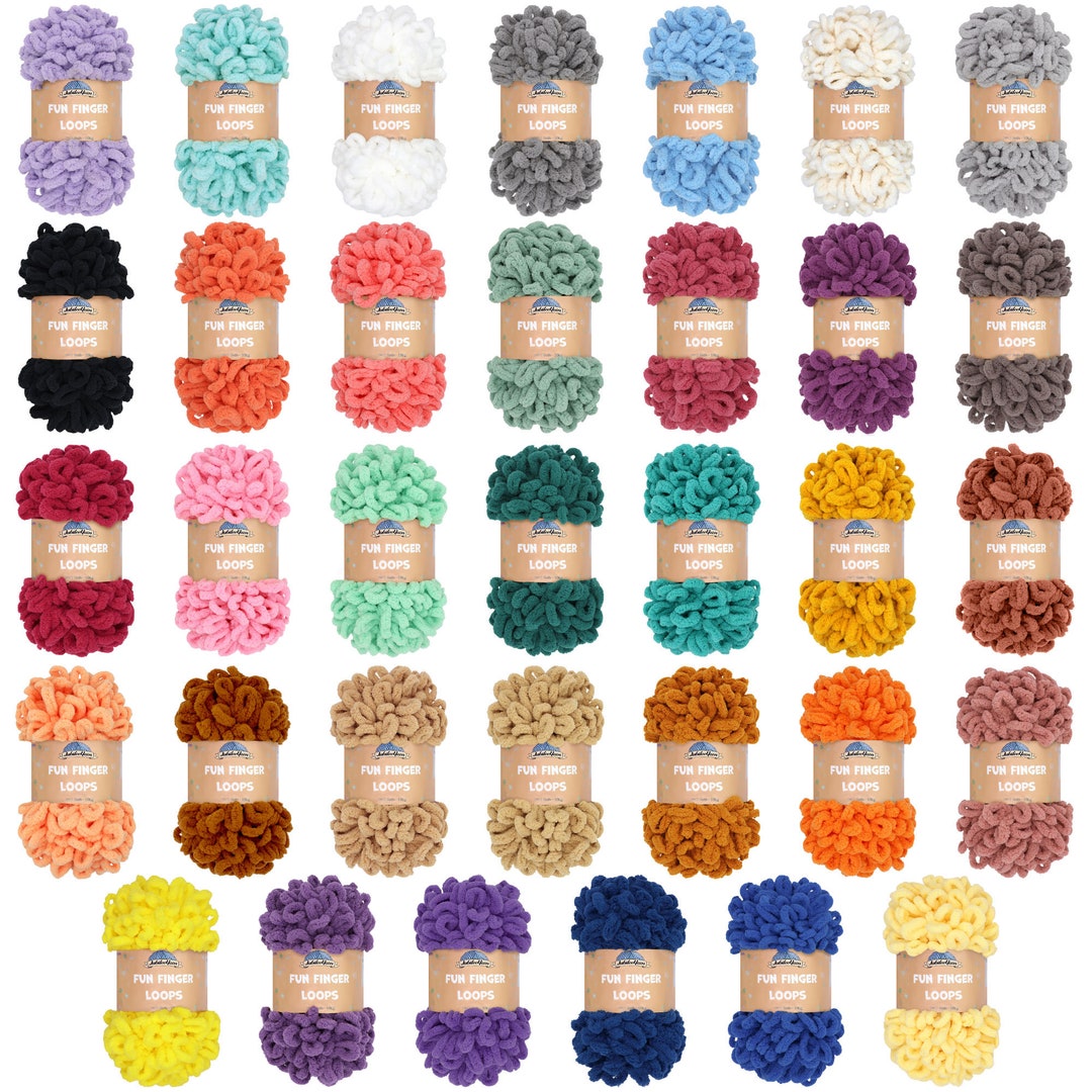 Jubileeyarn Fun Finger Loops Finger Knitting Yarn Solid Colors - Etsy
