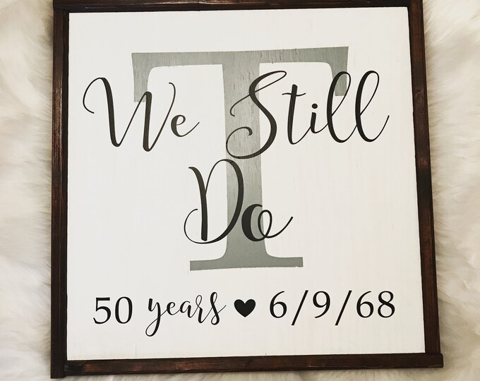 Custom Anniversary Sign - Etsy