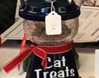 Cat treat jar | Etsy