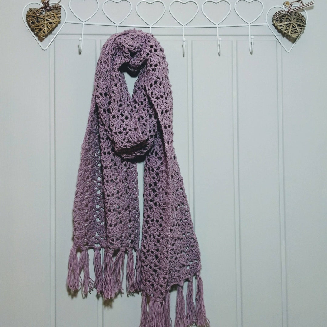 Stylish Lavender Shawl Crochet Pattern - PDF Pattern - Etsy