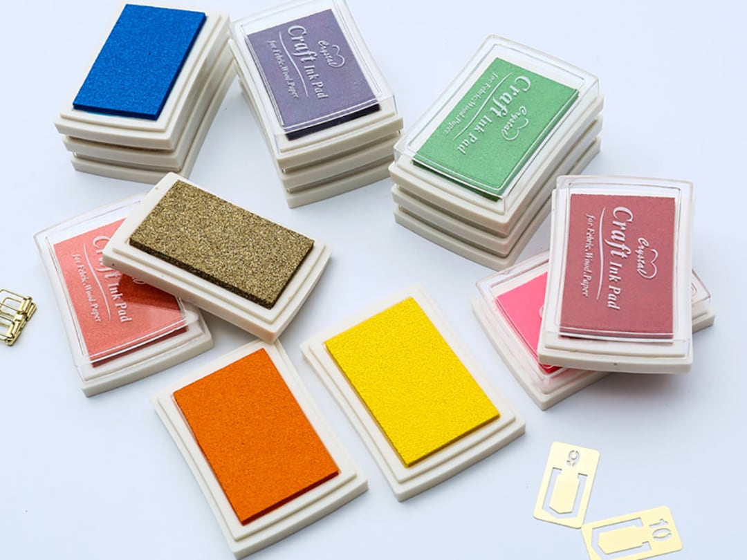 Stamp Ink Pad Set, Stamp-pad Ink, Inkpad 15 Corlors, Ink Pad Kit, Ink ...