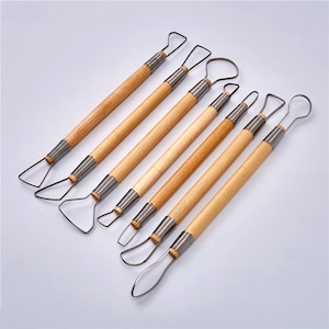 7pcs Clay Trimming Tools, Clay Sculpture Tools,clay Pottery Tools Kit ...