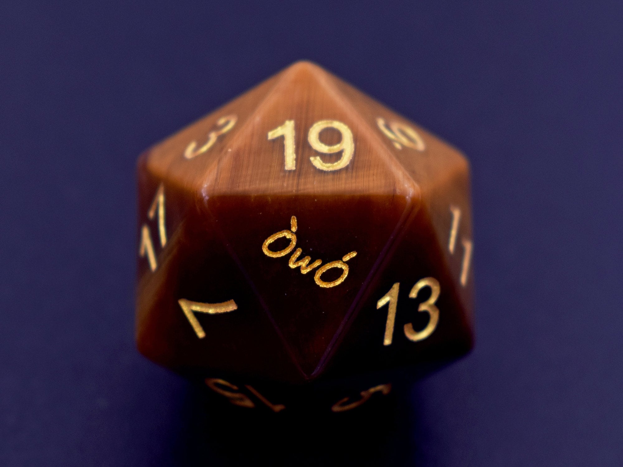 Dungeons & Dragons Dice, Gemstone D20, Single Engraved D20 Dice, RPG ...