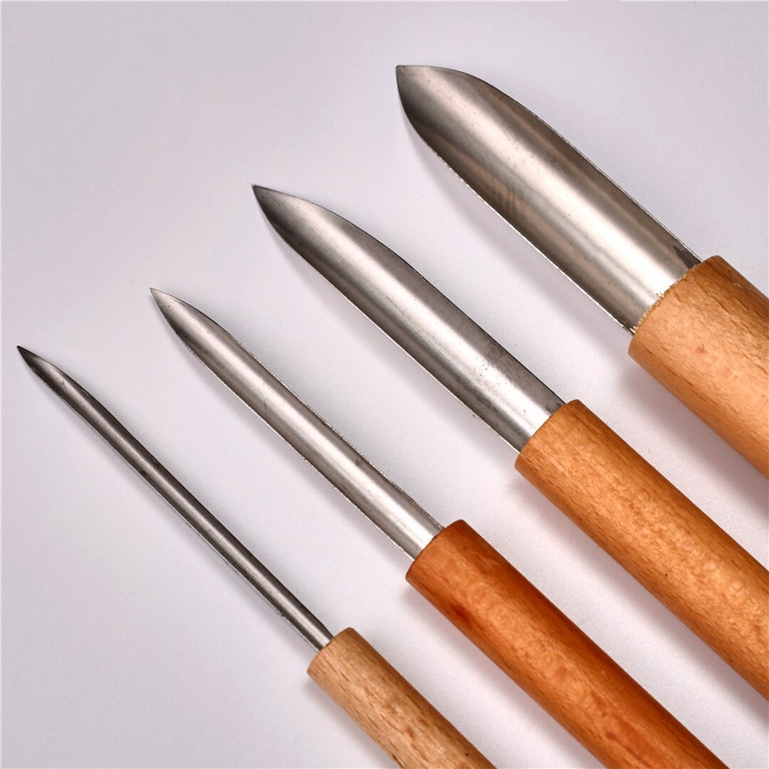 4PCS Stainless Steel Pottery Hole Puncher, Round Polymer Clay Cutter ...