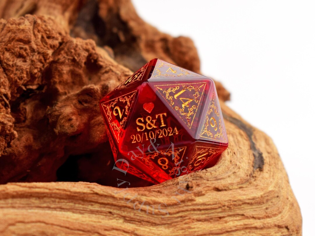 Custom Name Dice, Dungeons and Dragons, Personalized D20 Dice for DND ...