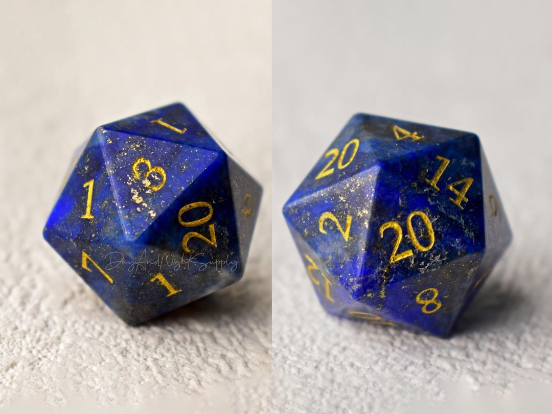 1 Pcs Gambler's Die, D20 Dice for DND Gamers, Gemstone D20, D&D ...