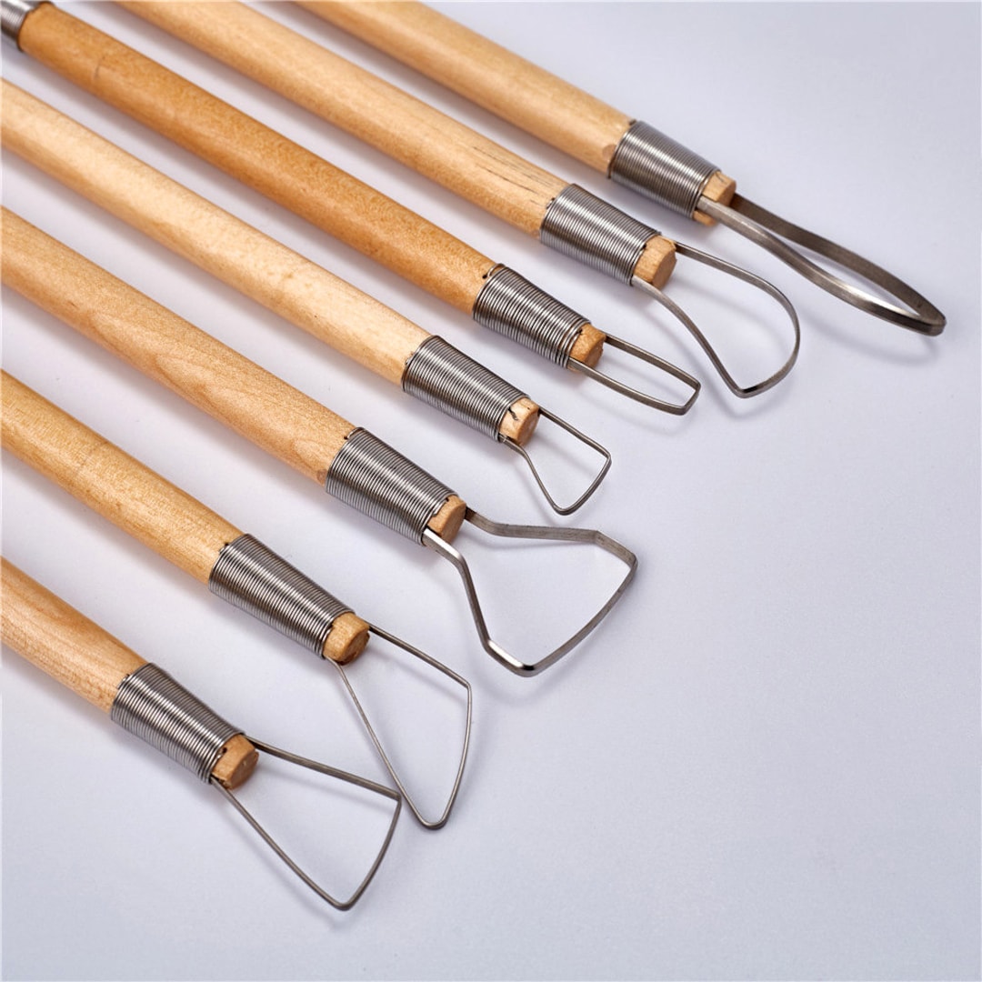 7pcs Clay Trimming Tools, Clay Sculpture Tools,clay Pottery Tools Kit ...