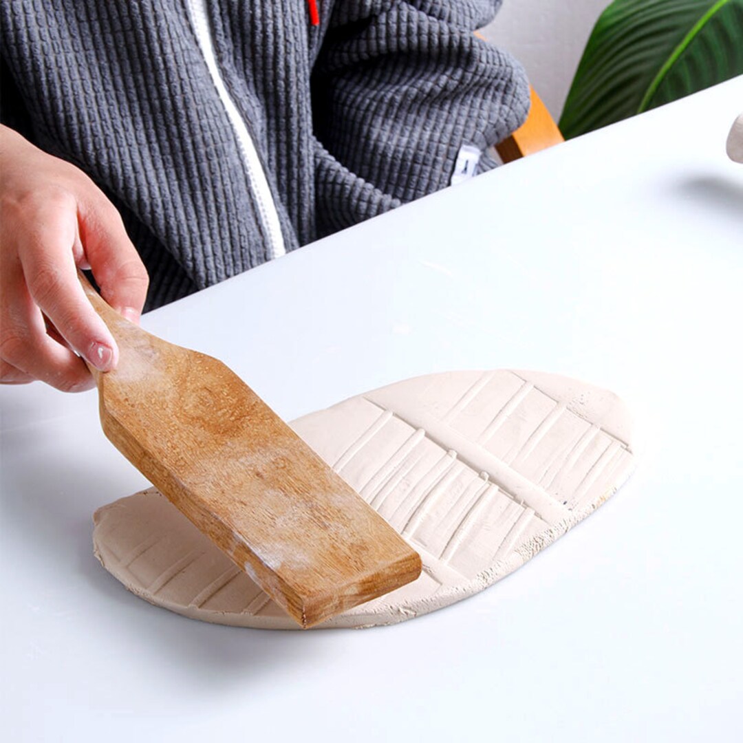 Clay Mallet, Clay Polymer Art Tool, Solid Wood Clapper Clay Plate ...