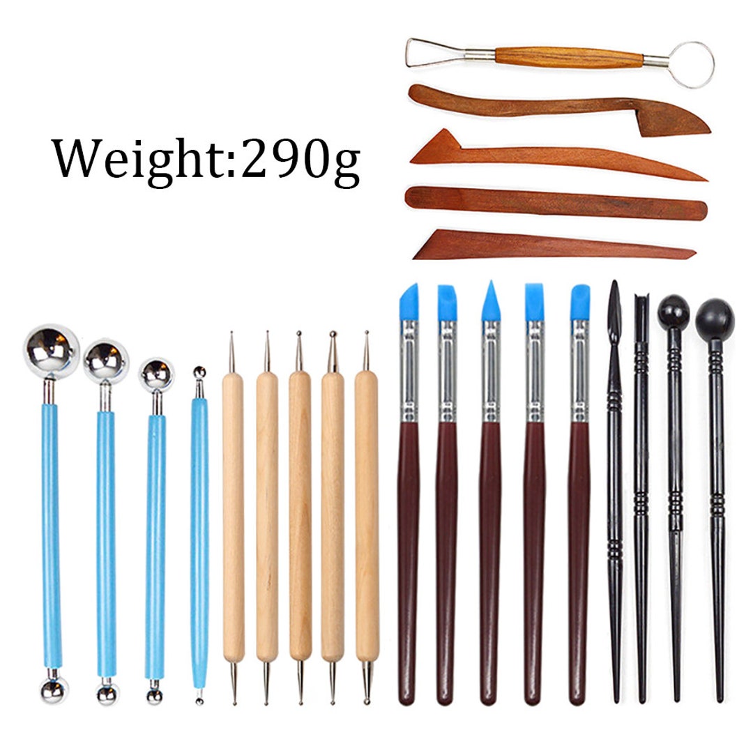 24PCS Clay Sculpture Tools, Round Wire Cutter, Handicrafts Supply, Clay ...