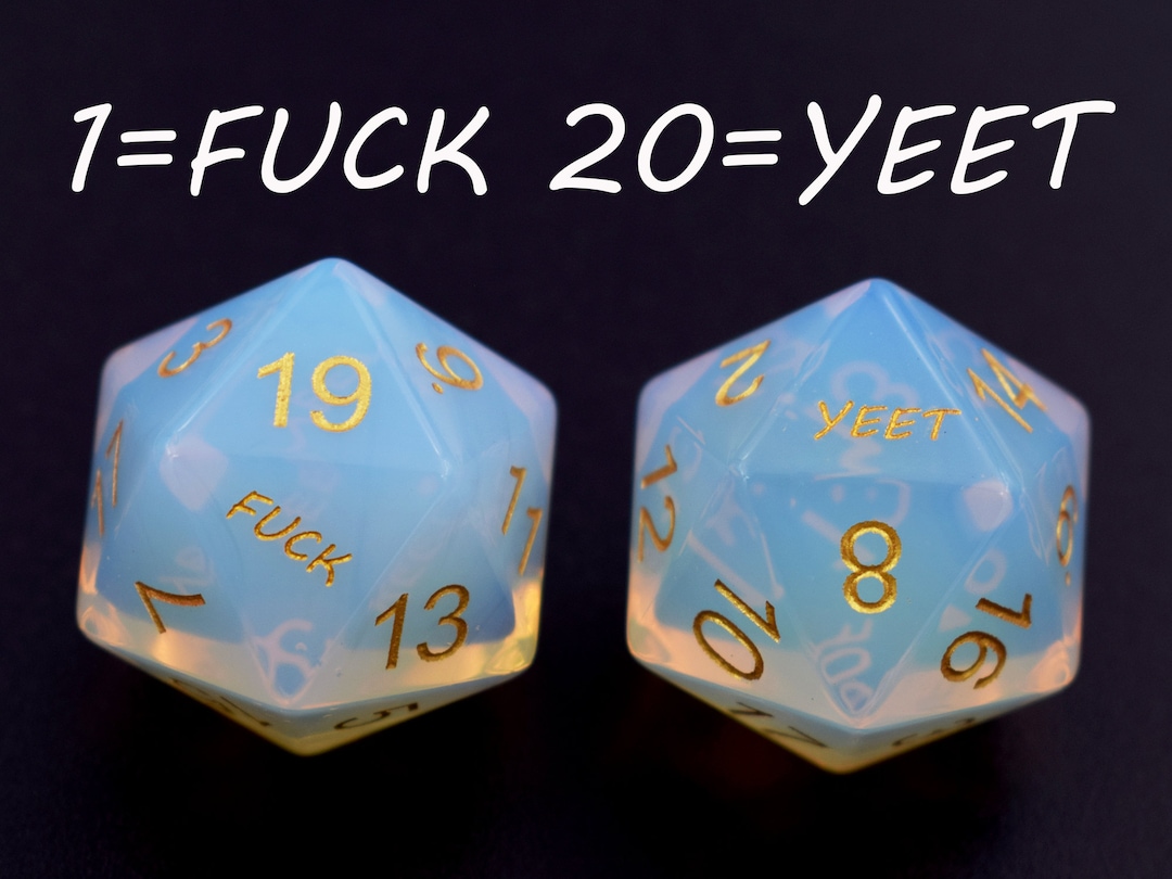 Single Gravur Edelstein D20 Würfel Dungeons & Dragons Würfel - Etsy ...