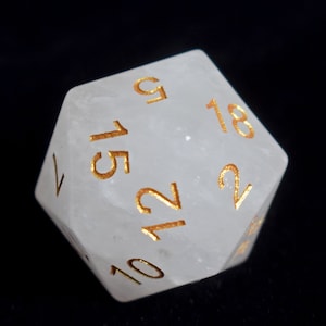 Personalized D20 Dice for DND Gamers, Customize Gemstone D20, Engrave ...