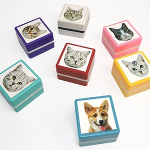 Custom Pet Portrait Stamp Custom Cat Dog Bird Parrot Rabbit - Etsy