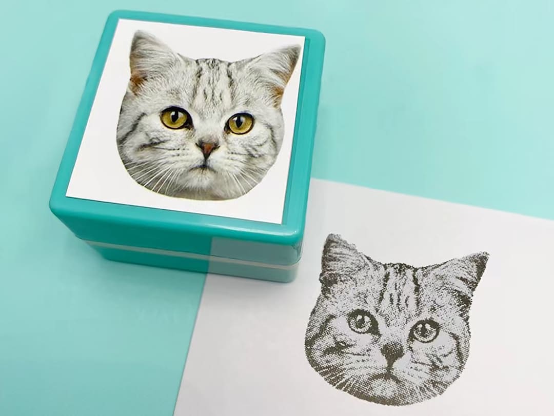 Custom Pet Portrait Stamp, Custom Cat Dog Bird Parrot Rabbit ...