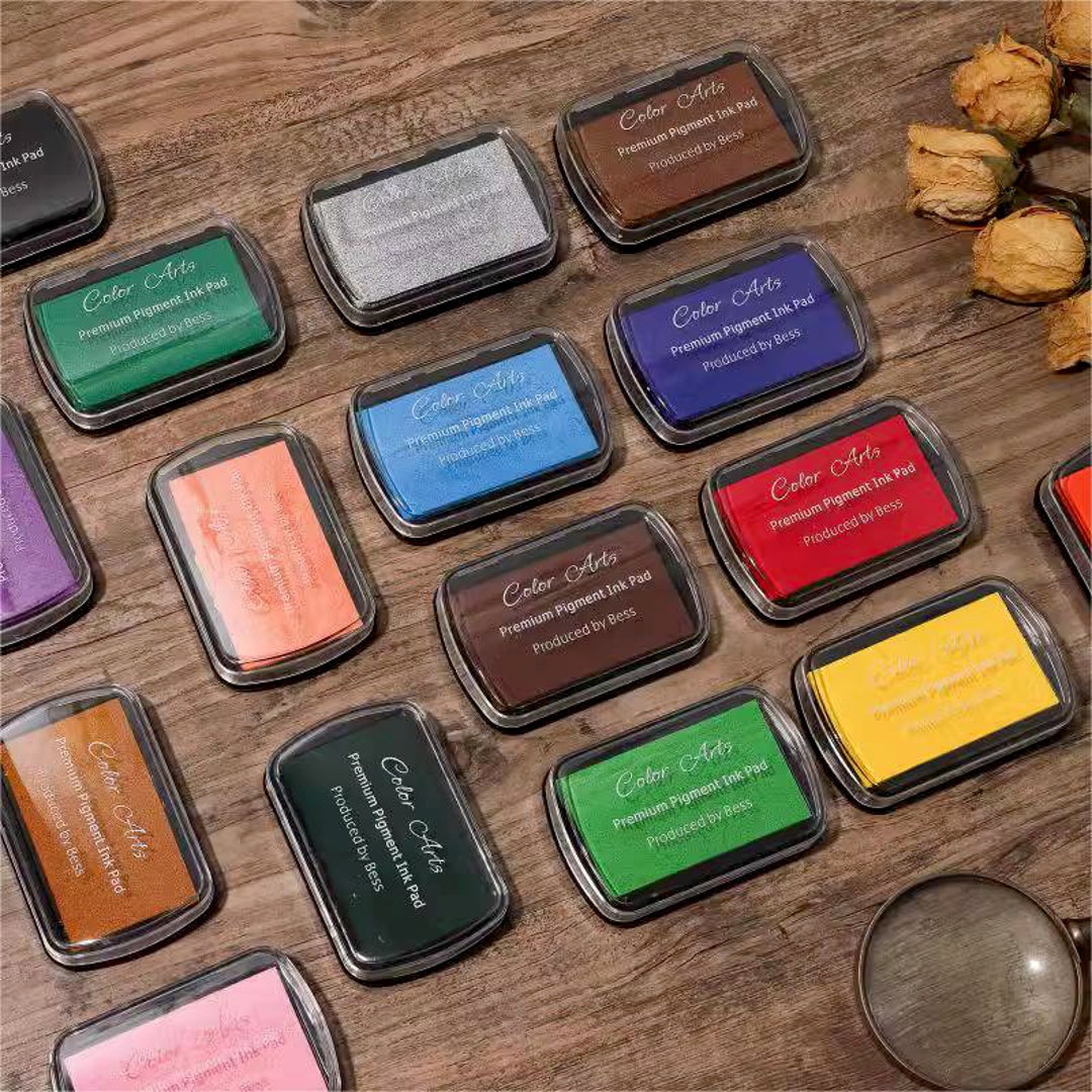 Stamp Ink Pad Set, Stamp-pad Ink, Inkpad 16 Corlors, Ink Pad Kit, Ink ...