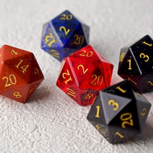 1 Pcs Gambler's Die, D20 Dice for DND Gamers, D&D, Dungeons and Dragons ...