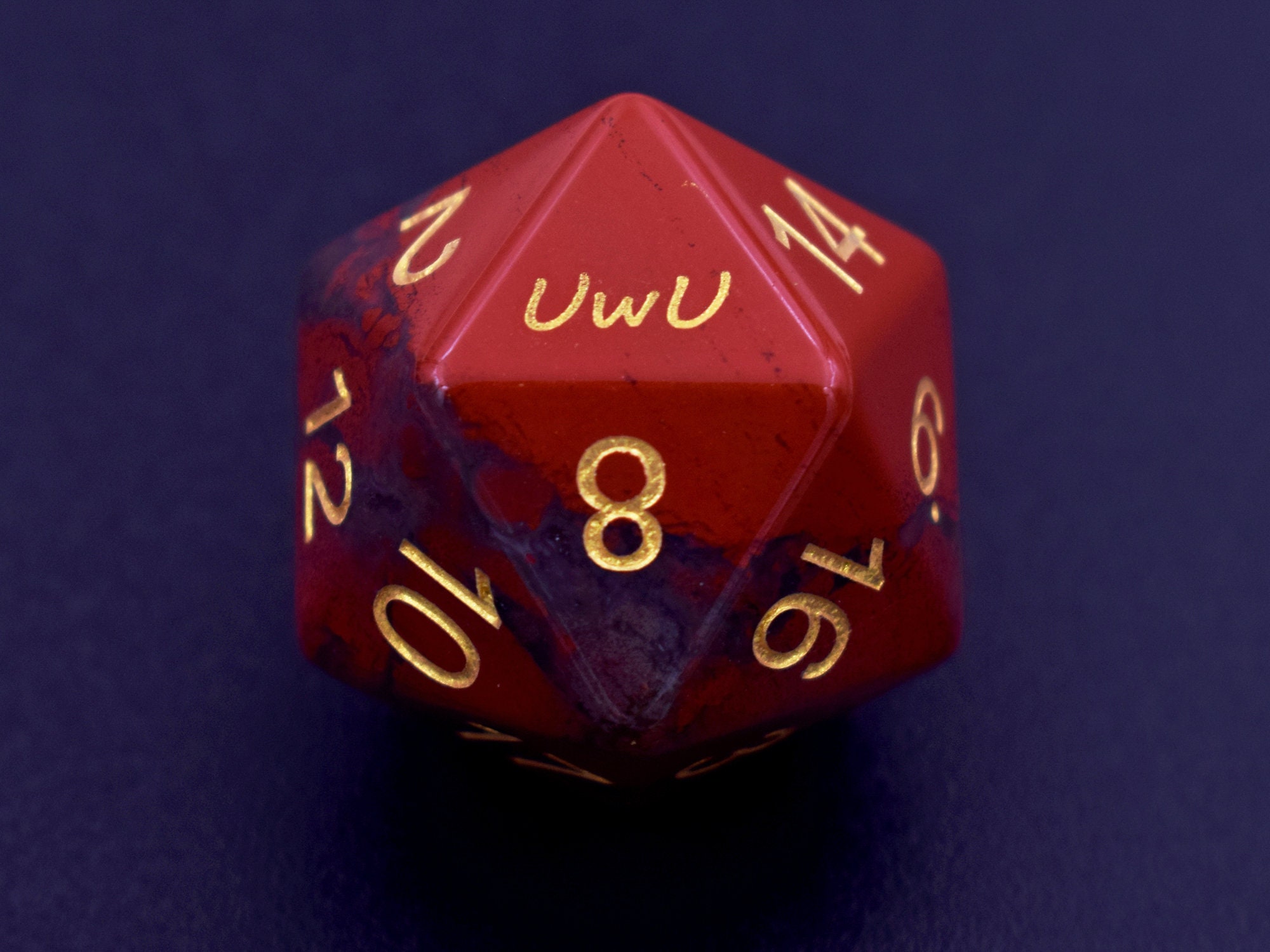 Dungeons & Dragons Dice, Gemstone D20, Single Engraved D20 Dice, RPG ...