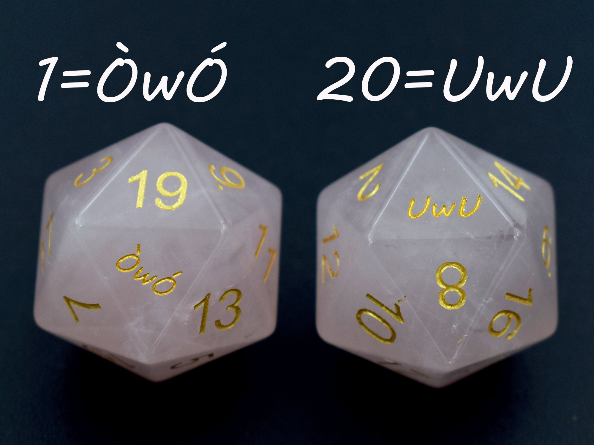 Dungeons & Dragons Dice, Gemstone D20, Single Engraved D20 Dice, RPG ...