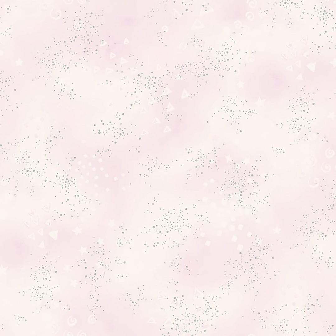 Clothworks Laurel Burch Basics Glitter Light Pink Pearl Cotton Fabric ...