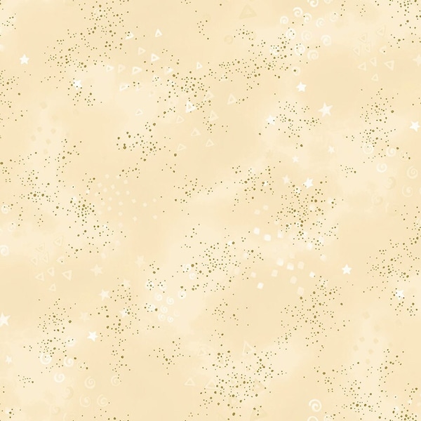 Cream and Gold Glitter Fabric - Etsy