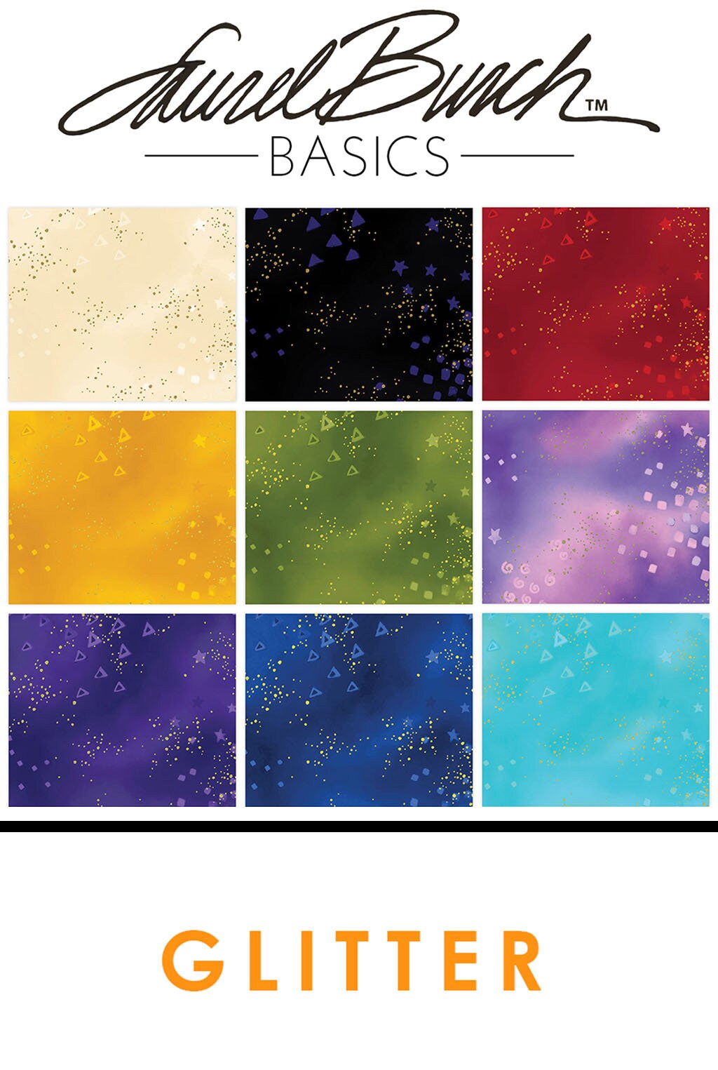 Laurel Burch Basics Glitter Light Raspberry Pink With Gold Metallic ...