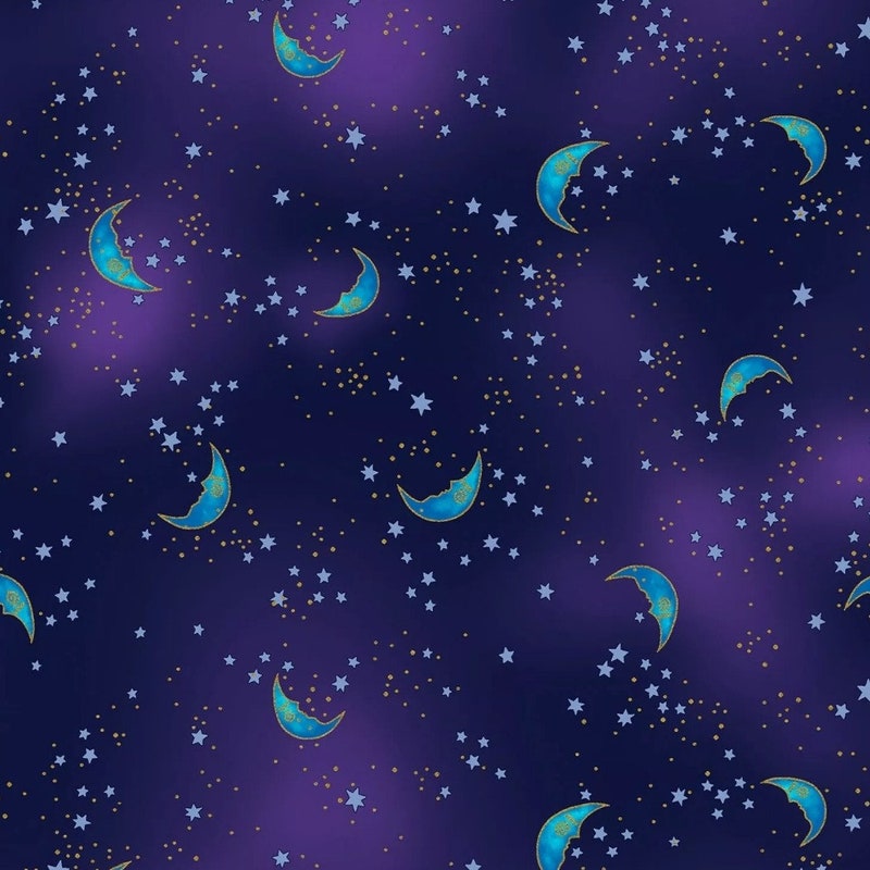 Laurel Burch Blue Stars - Etsy