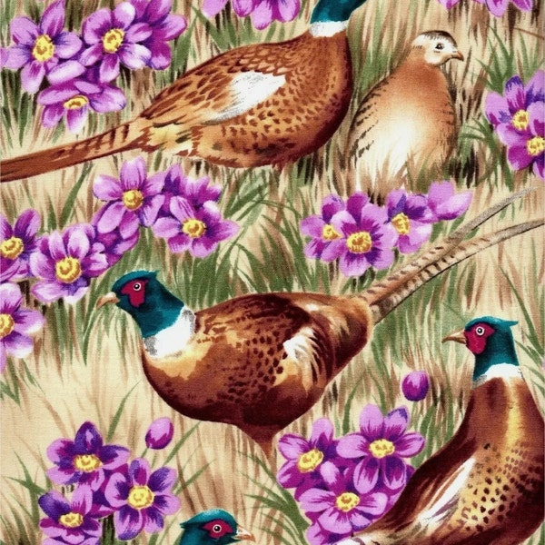 Pheasant Fabric - Etsy