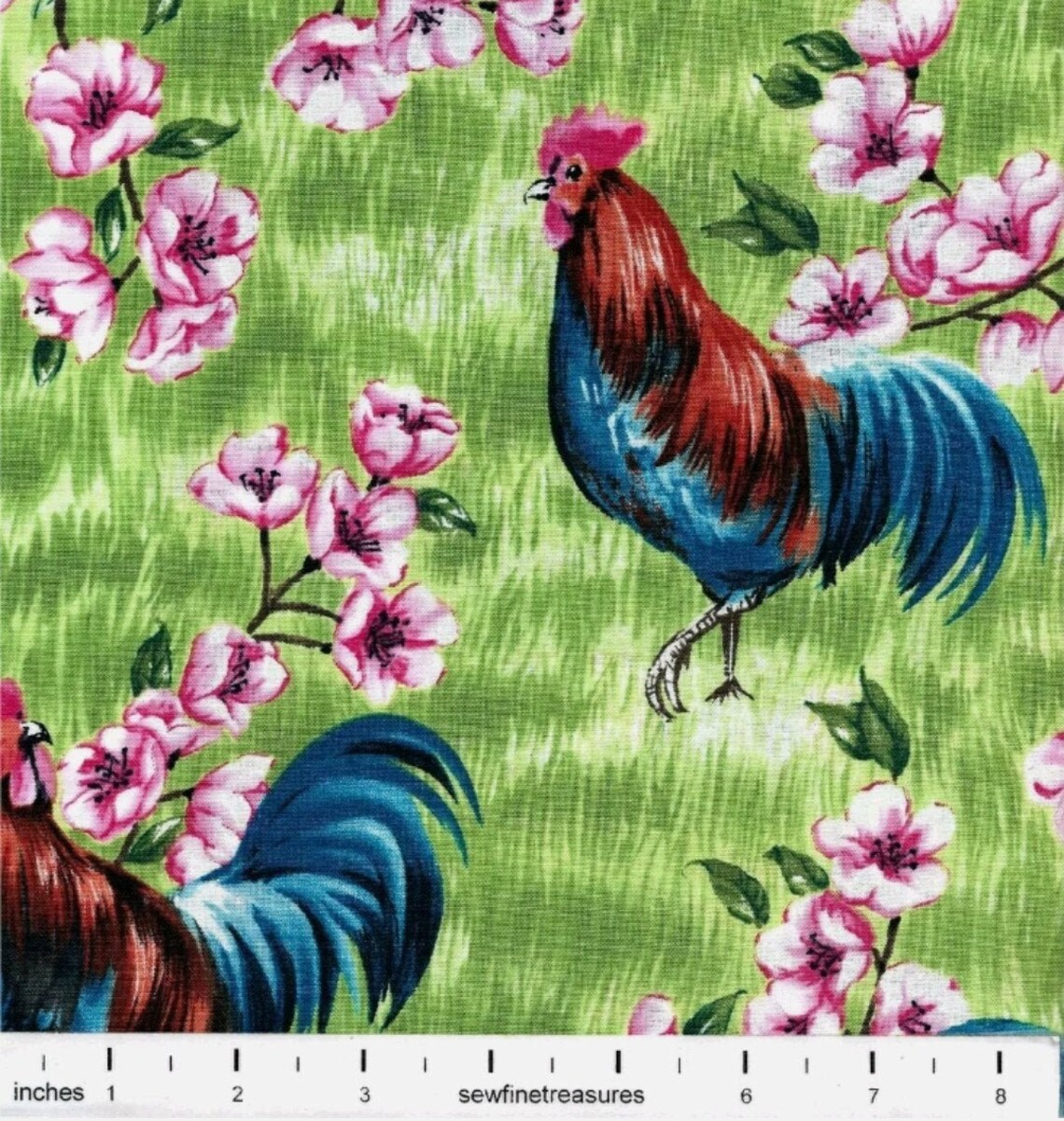 Delaware State Bird Blue Hen Chicken and Peach Blossom Flower - Etsy