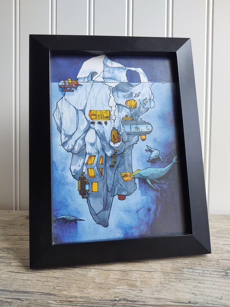 ICEBERG CARD / Arctic Card / Antarctia Card / Whale Card / - Etsy