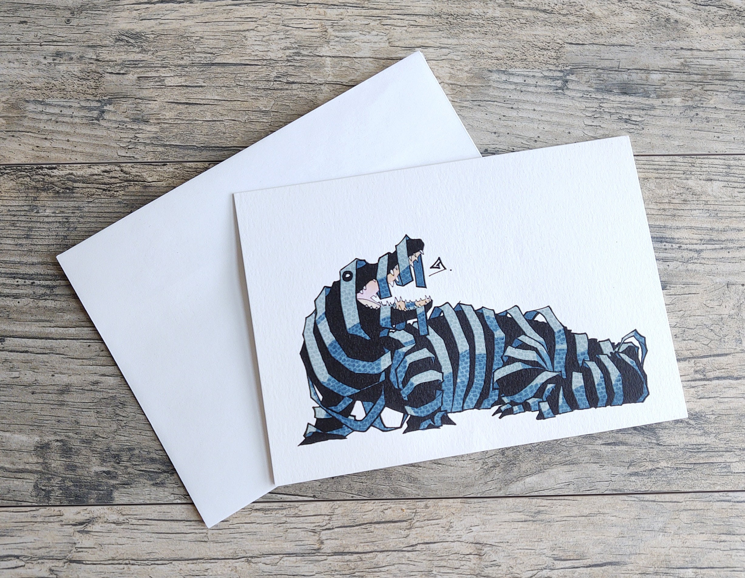 ALLIGATOR GREETING CARD/ Alligator Card/ Animal Greeting Card/ Original ...