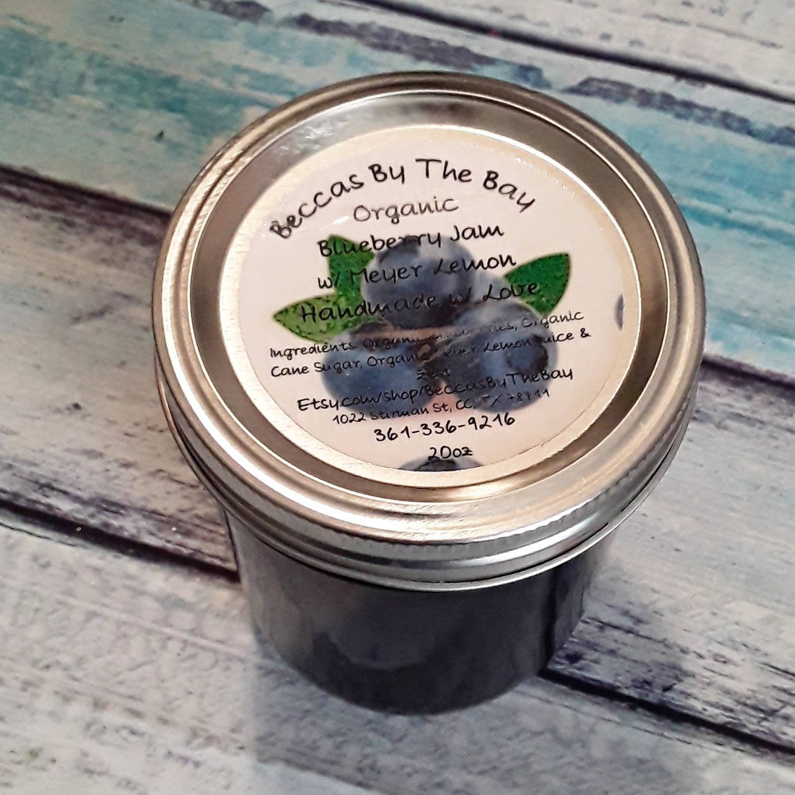 Organic Blueberry Jam 12oz 20oz Preserves Mason Jar Gifts - Etsy