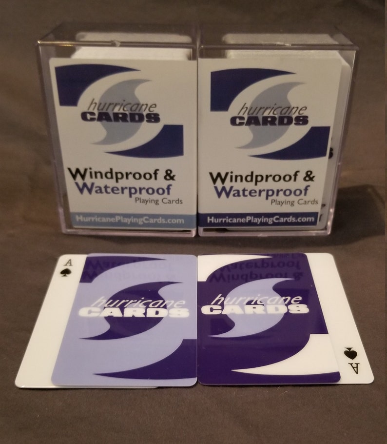 Windproof & Waterproof Playing Cards Hurricane Cards - Etsy